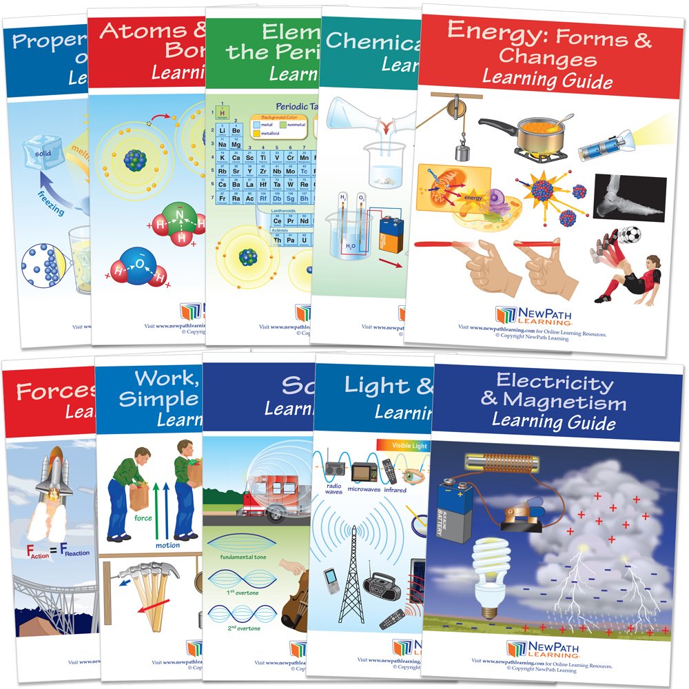 Physical Science Student Learning Guide w Online Lesson – Set of 10 ...
