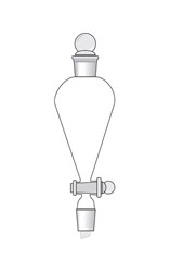 Separatory Funnel with PTFE® Stopcock, 125 mL | Flinn Scientific