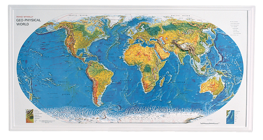 World Geophysical Relief Map | Flinn Scientific