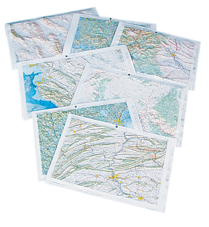 Landform Raised Relief Map Set | Flinn Scientific