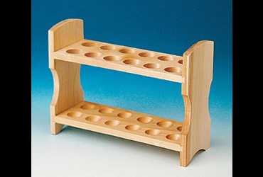 Wooden Double-Row Test Tube Racks