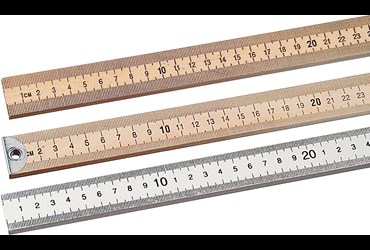 Meter Sticks, Hardwood, English/Metric