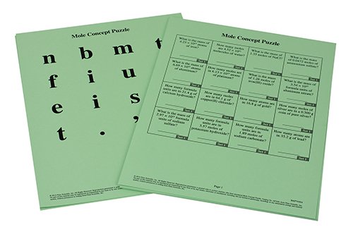 Mole Concept Puzzle—Student Activity Kit | Flinn Scientific