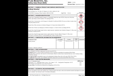 Safety Data Sheets (SDS)
