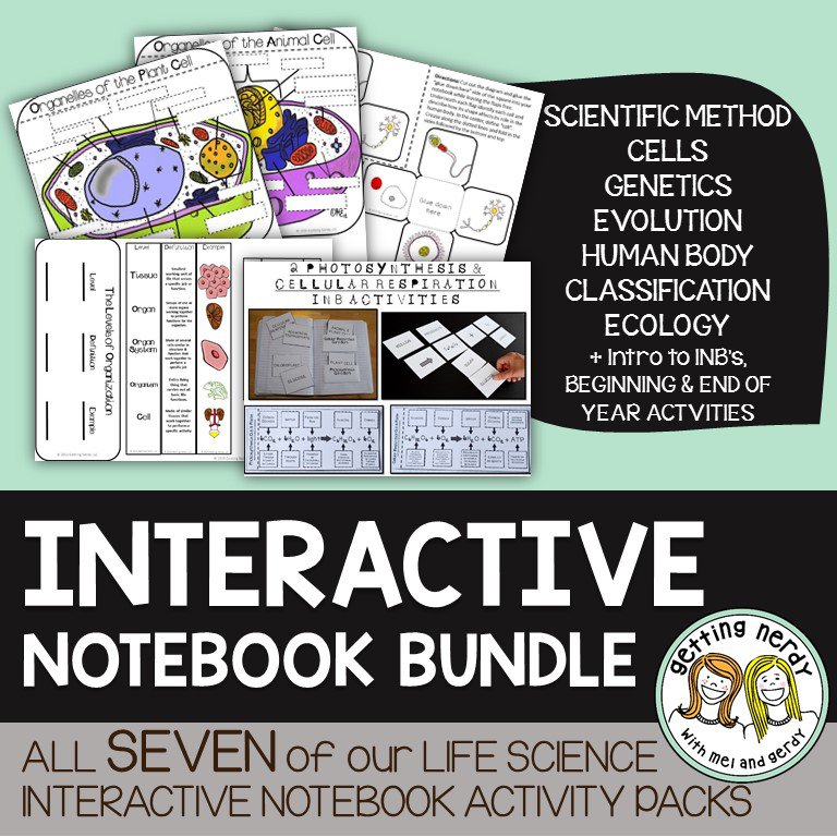 Getting Nerdy® Science—Life Science & Biology Interactive Notebook Bundle