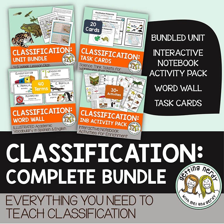 Getting Nerdy® Science—Classification: Complete Bundle