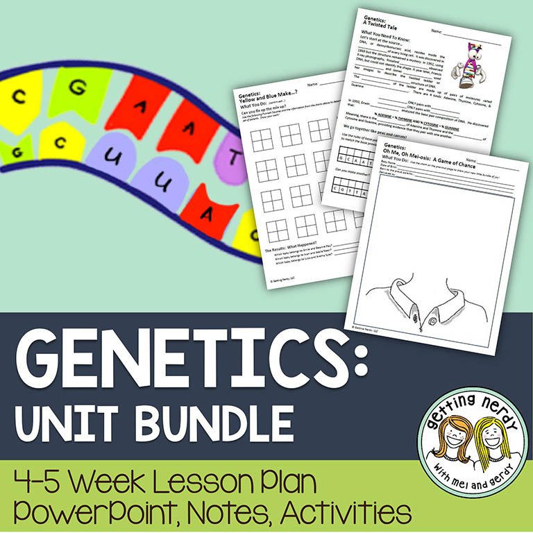 Getting Nerdy® Science—Genetics: Unit Bundle