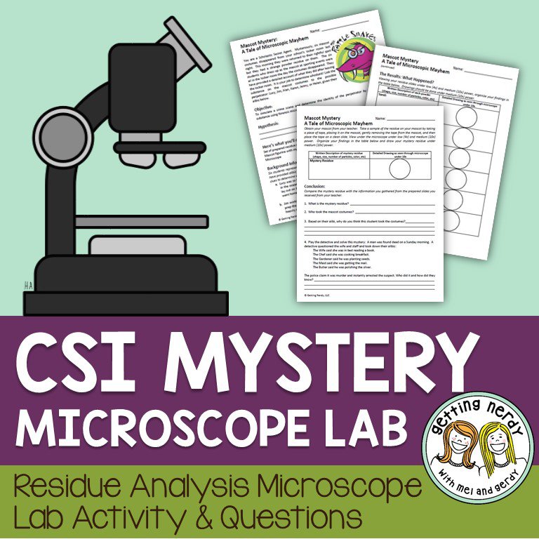 Getting Nerdy® Science—CSI Mystery Microscope Lab
