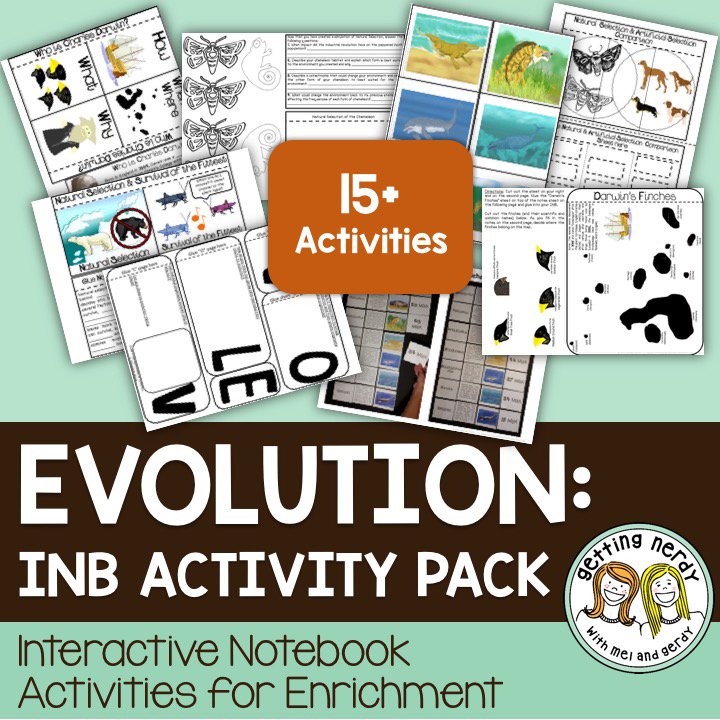 Getting Nerdy® Science—Evolution: Interactive Notebook Activity Pack