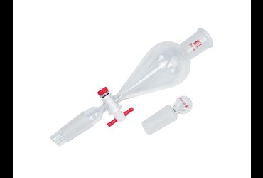Synthware® Glass Separatory Funnels with PTFE Stopcock and Glass Stopper for Organic Chemistry ...