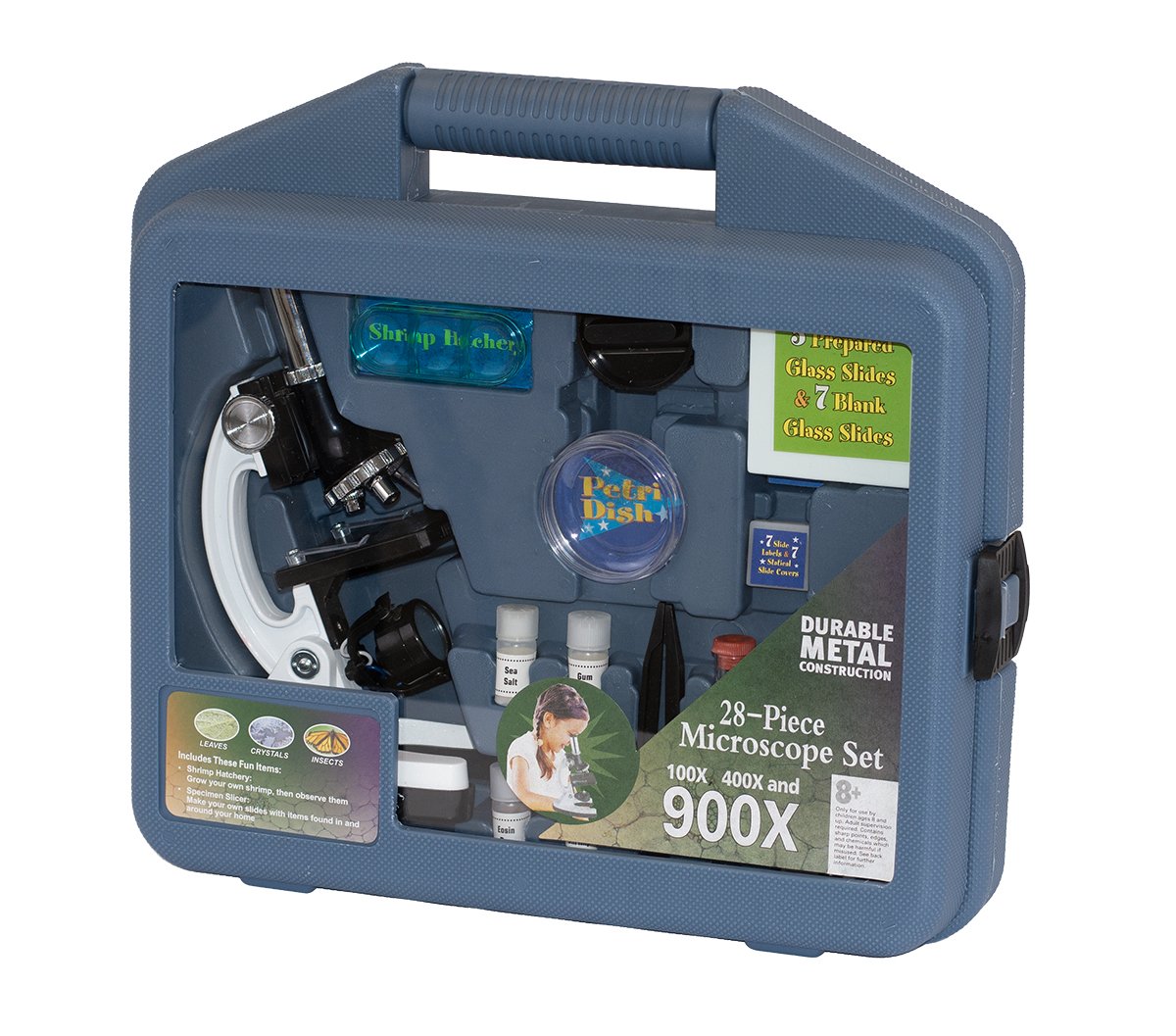 Compound Microscope, 100x–900x, Mirror & LED, Battery Operated | Flinn ...