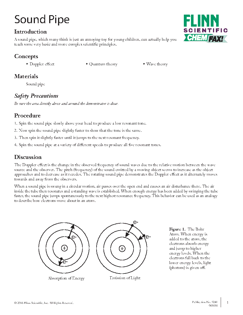 Sound Pipe | Flinn Scientific
