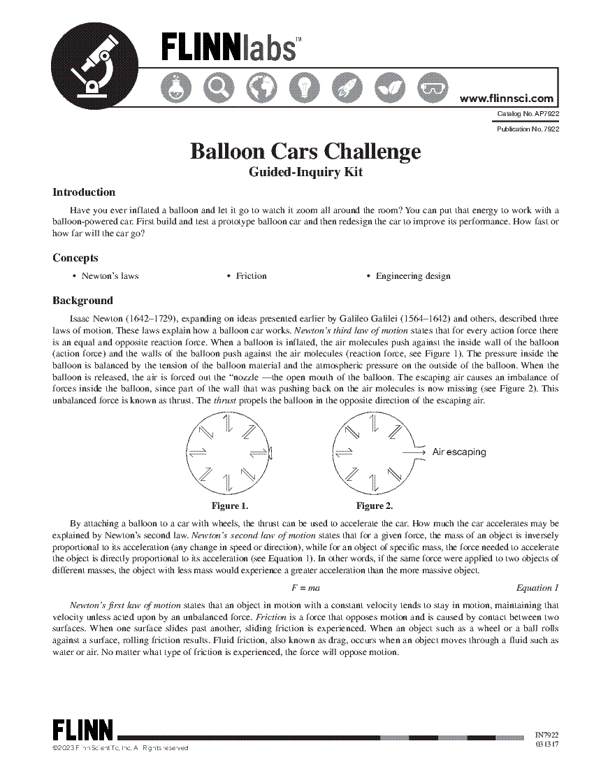 Balloon Cars Challenge