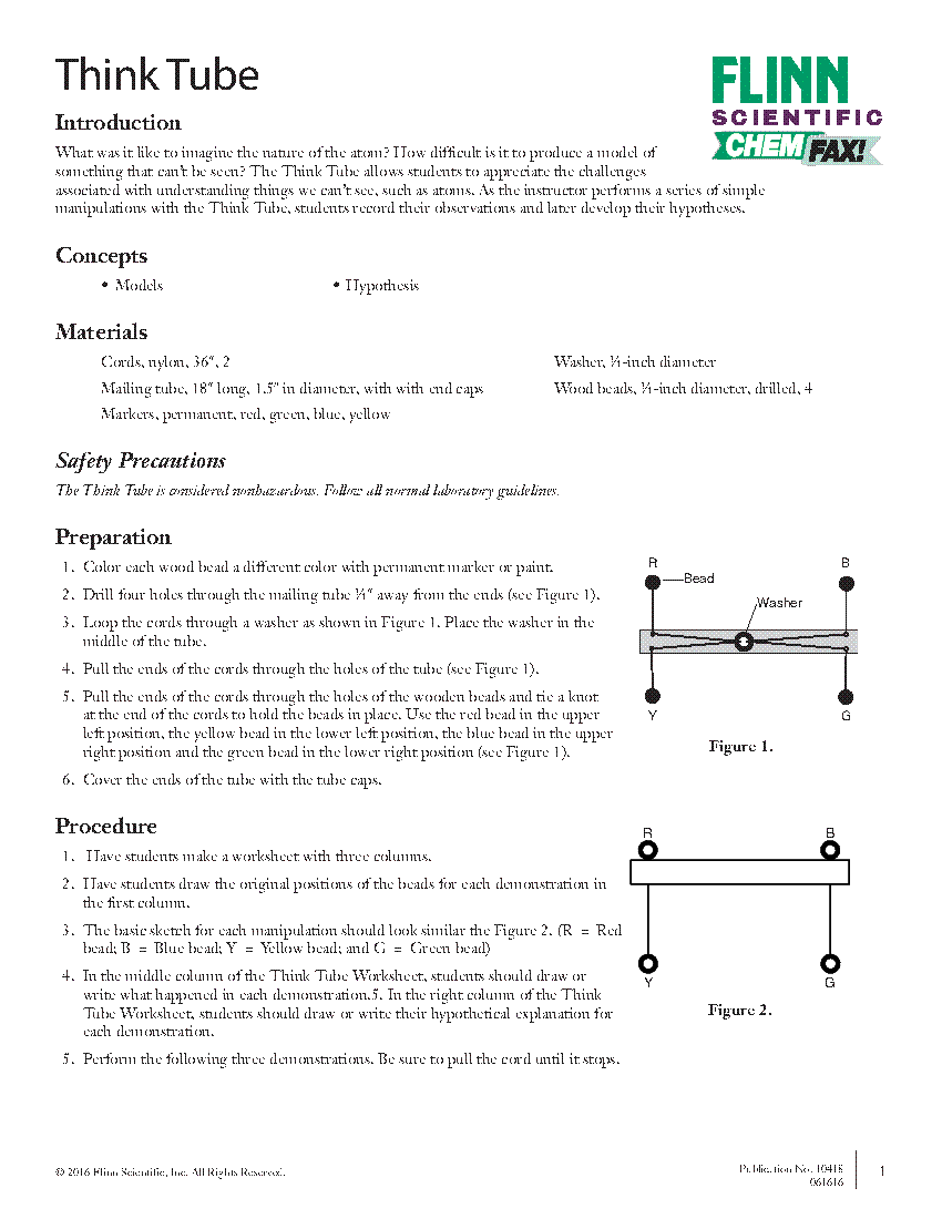 Think Tube | Flinn Scientific