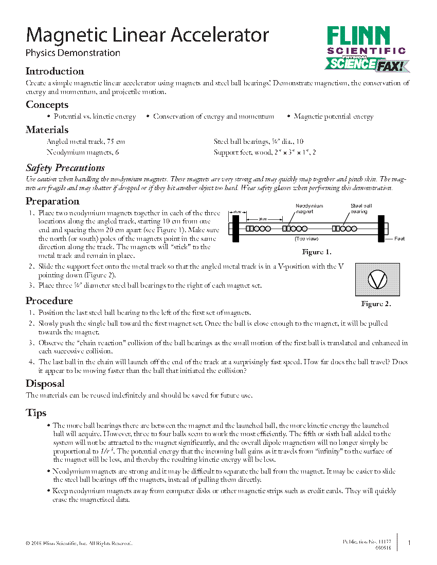 Magnetic Linear Accelerator | Flinn Scientific